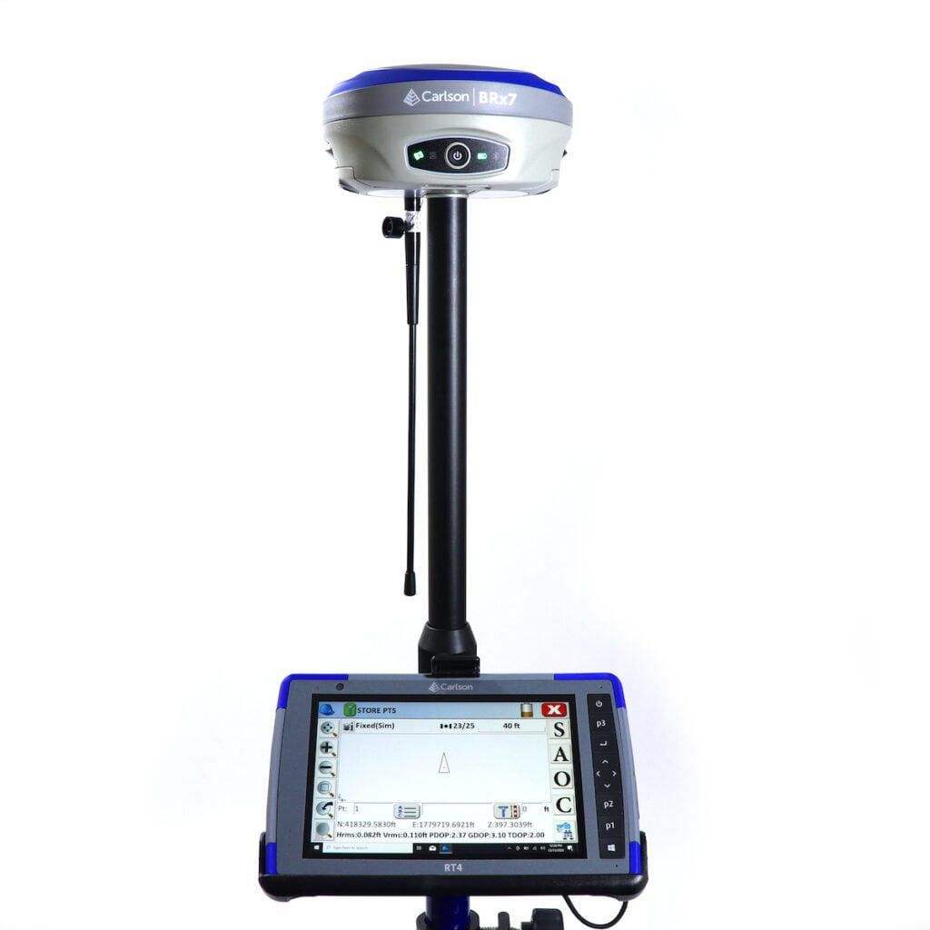 Carlson BRx7 Rover Package with RT4 Tablet and SurvPC GPS - Demo and ...